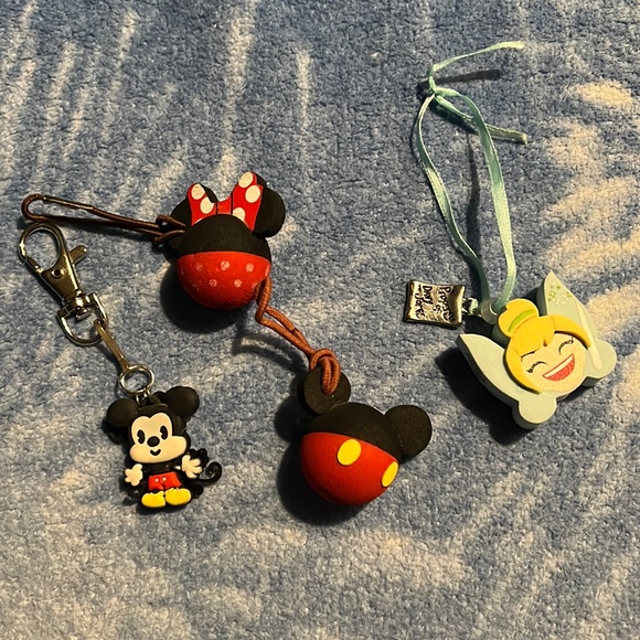 Accessories | Disney Keychains Mickey Minnie Tinkerbell | Poshmark